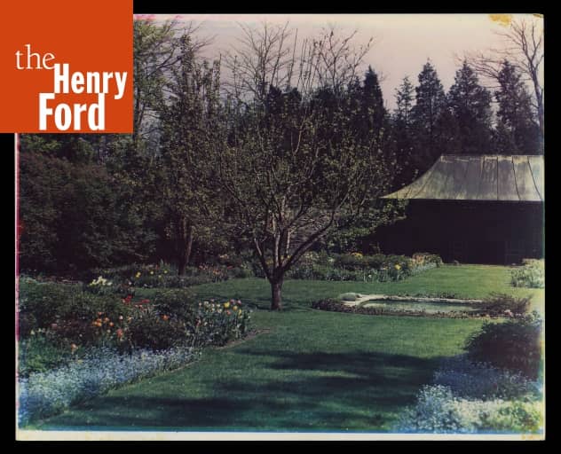 English Garden at Fair Lane Estate, Dearborn, Michigan, circa 1950 ...