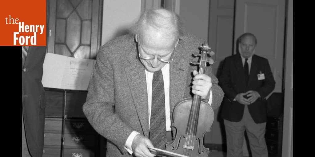 Yehudi Menuhin Playing the "Maud Powell Violin" from the Collection of ...