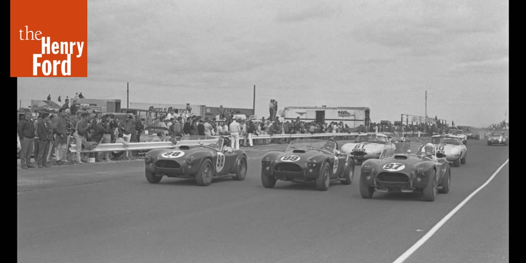Shelby Cobras Driven by Dan Gurney, Bob Holbert, and Ken Miles in the ...