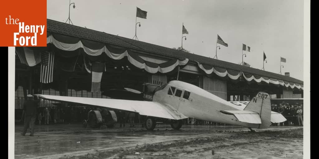 Junkers Airplane at Ford Airport during Bremen Fliers Visit, May 17 ...