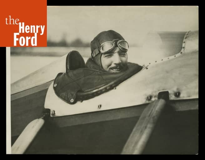 Harry Brooks in Ford Flivver Airplane, circa 1927 - The Henry Ford
