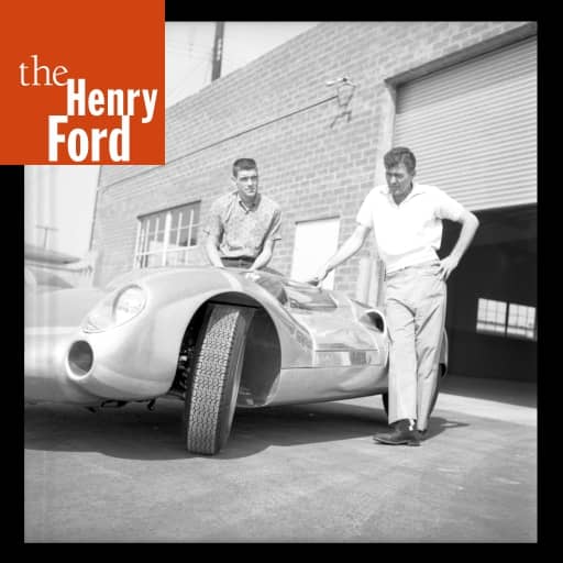 Dave MacDonald and Carroll Shelby with Shelby King Cobra CM/1/63, 1963 ...