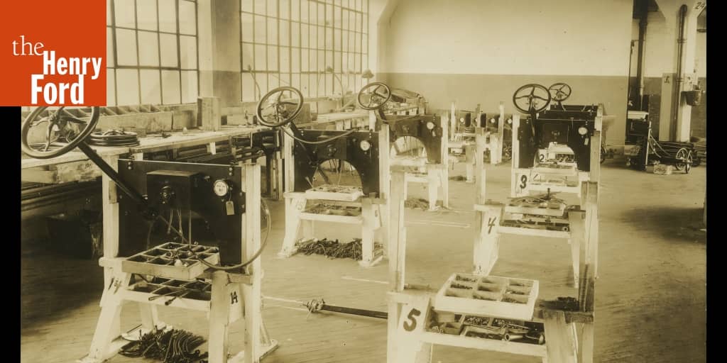 Ford Model T Dashboard Assembly at the Highland Park Plant, circa 1912 ...