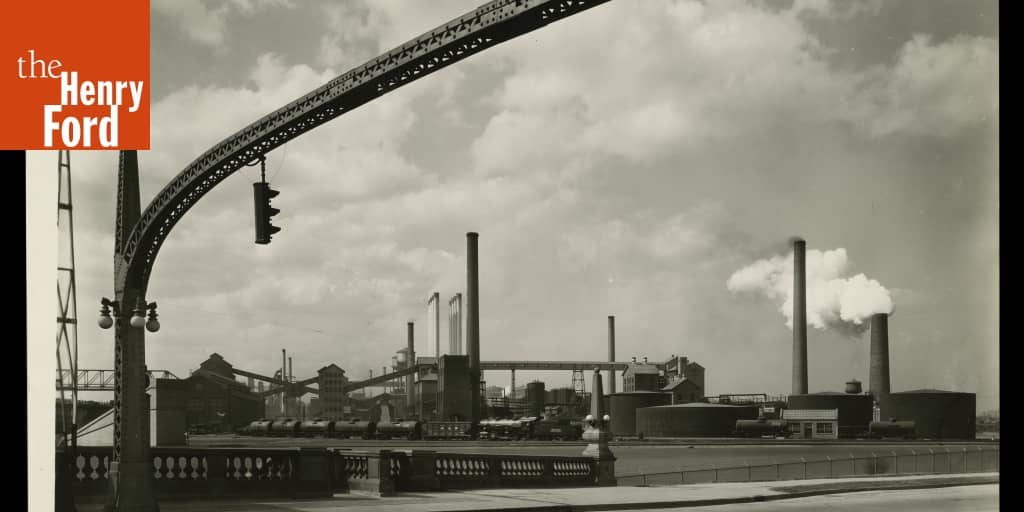 Ford Motor Company Rouge Plant, View from Dix Bridge, 1934 - The Henry Ford