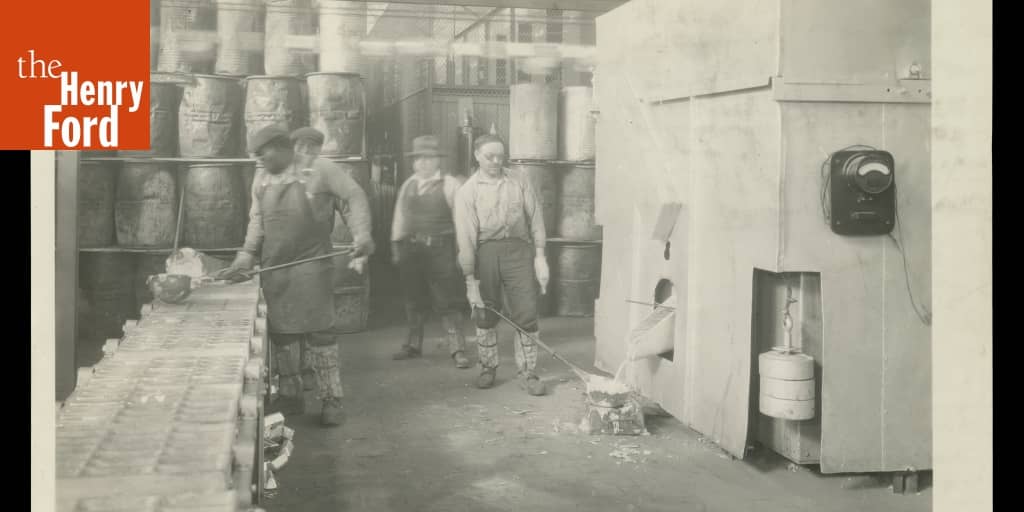 Workers in Ford Rouge Plant Cyanide Foundry, 1931 - The Henry Ford