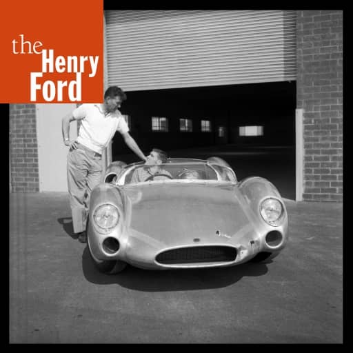 Dave MacDonald and Carroll Shelby with Shelby King Cobra CM/1/63, 1963 ...