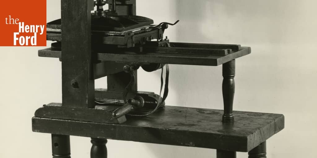 Ramage Press, 1850-1860 - The Henry Ford