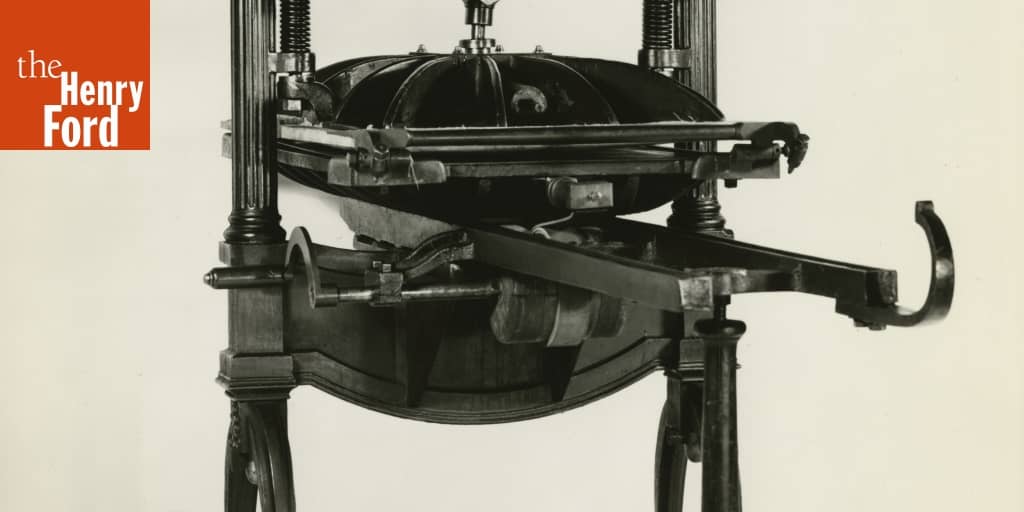Washington Press, Used at the Cranbrook Academy of Art - The Henry Ford