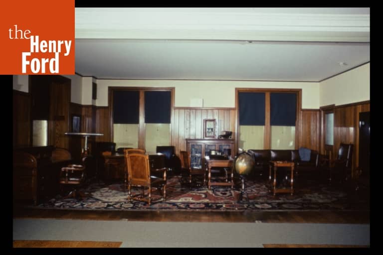 Replica of Henry Ford's 1914 Office on Exhibit in Henry Ford Museum ...