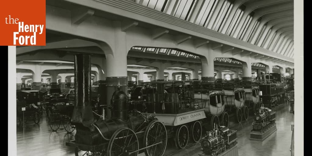 Replica of 1831 "DeWitt Clinton" Steam Locomotive in Henry Ford Museum ...