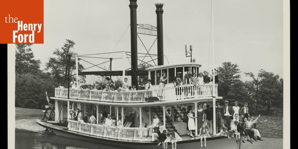 Suwanee Steamboat in Greenfield Village, circa 1935 - The Henry Ford