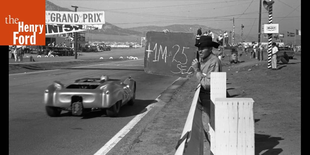 Dave MacDonald Driving Shelby King Cobra CM/1/63 in Los Angeles Times ...