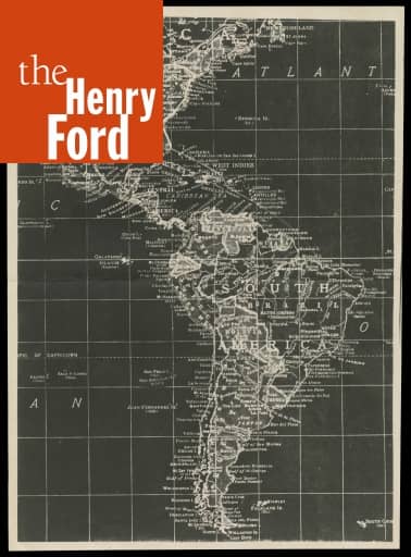 Map Showing Routes of Communication between Dearborn, Michigan and ...