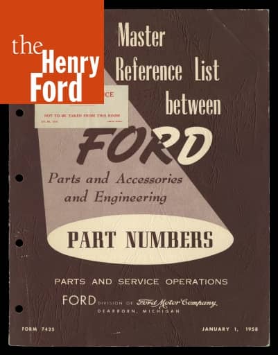 Master Cross Reference List between Ford Parts and Accessories and ...