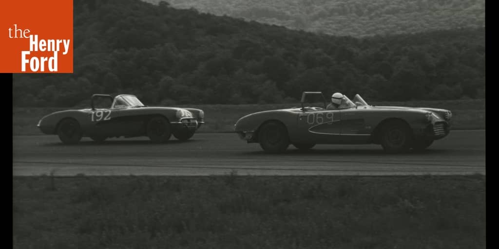 Chevrolet Corvette Race Cars in S.C.C.A. Race, Cumberland, Maryland ...