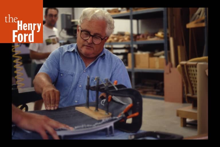 Bill Stumpf Working on Herman Miller Aeron Chair Prototype, circa 1993 ...