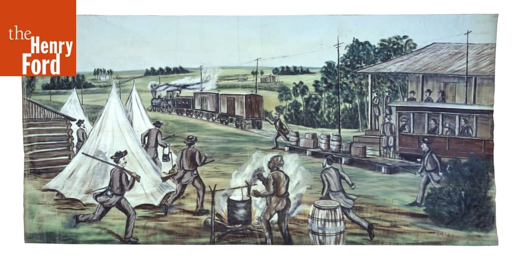 "Battle Scenes of the Rebellion" Captured Train, April 12, 1862, Civil ...