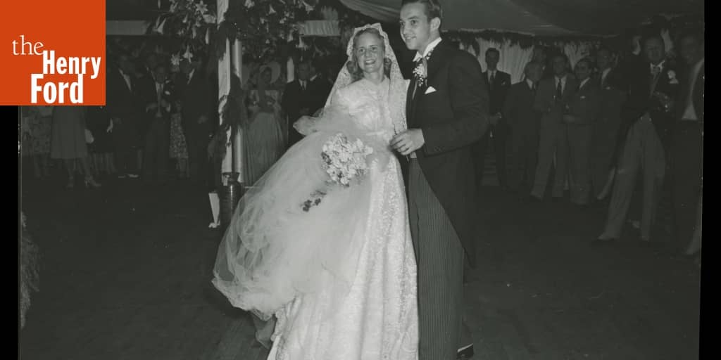 Martha Firestone Ford and William Clay Ford at Their Wedding Reception ...