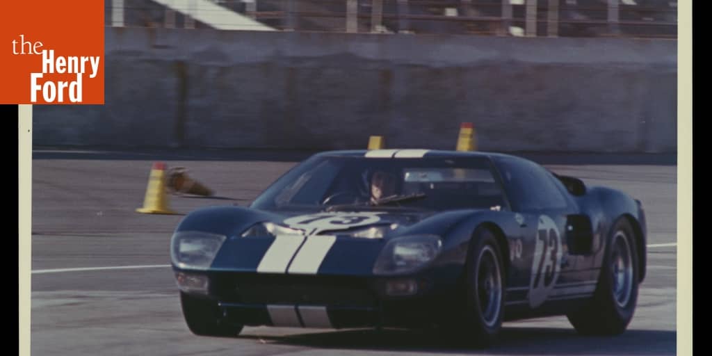 Ford GT40 Race Car at the Daytona Continental 2000 km Race, February ...