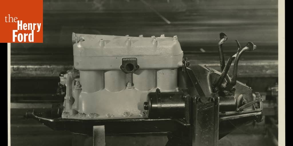 Fifteen-Millionth Model T Engine on Assembly Line on Last Day of Model ...
