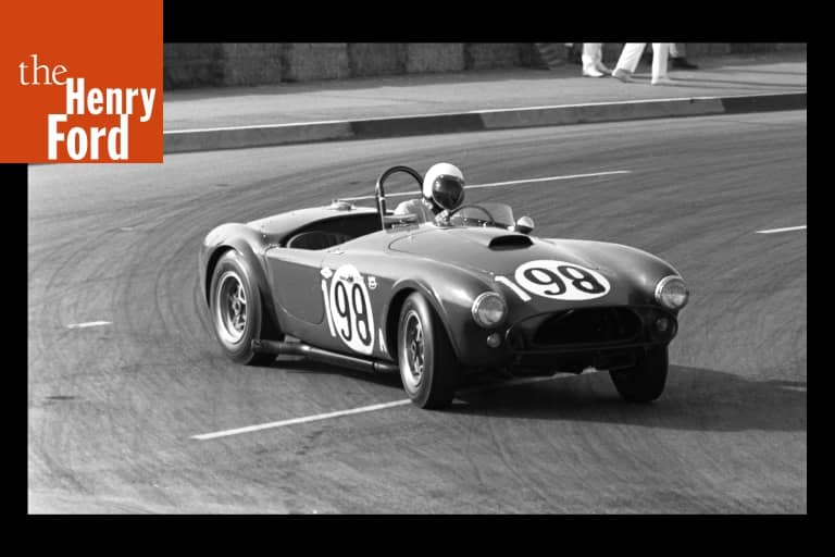 Dave MacDonald Driving Shelby Cobra Race Cars, Dodger Stadium Road Race ...