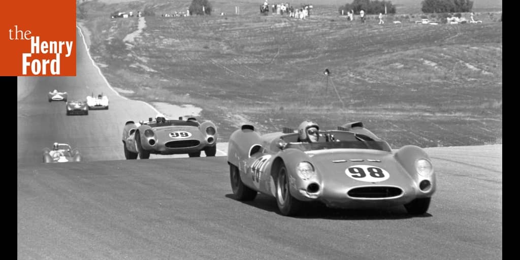 Dave MacDonald Driving Shelby King Cobra CM/1/63 in Los Angeles Times ...