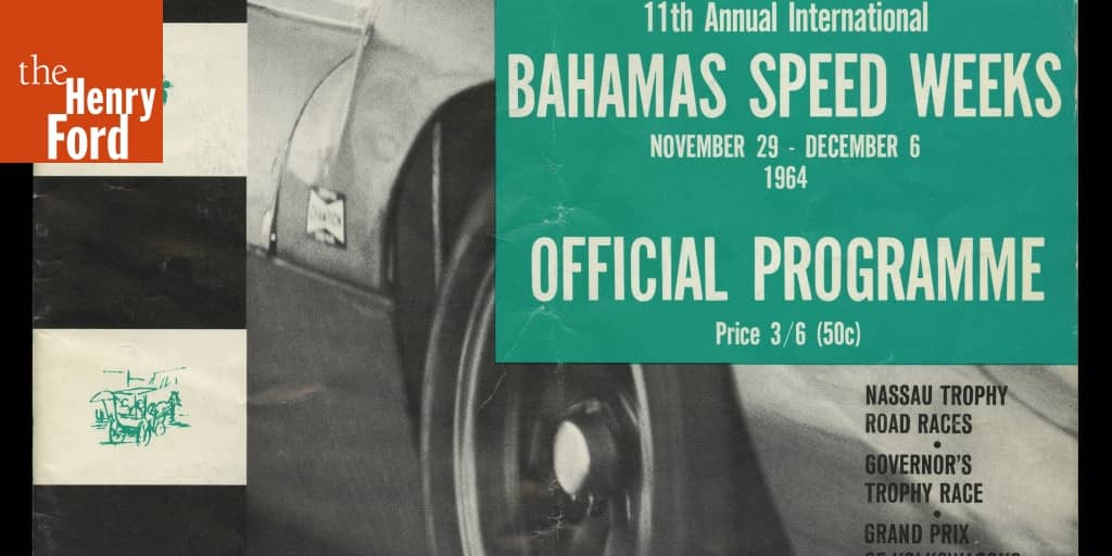 Program, 11th Annual International Bahamas Speed Weeks, 1964 - The ...