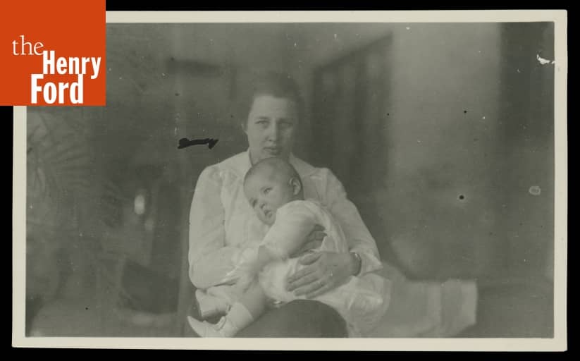 Eleanor Clay Ford and Henry Ford II on Sun Porch at Fair Lane Estate ...
