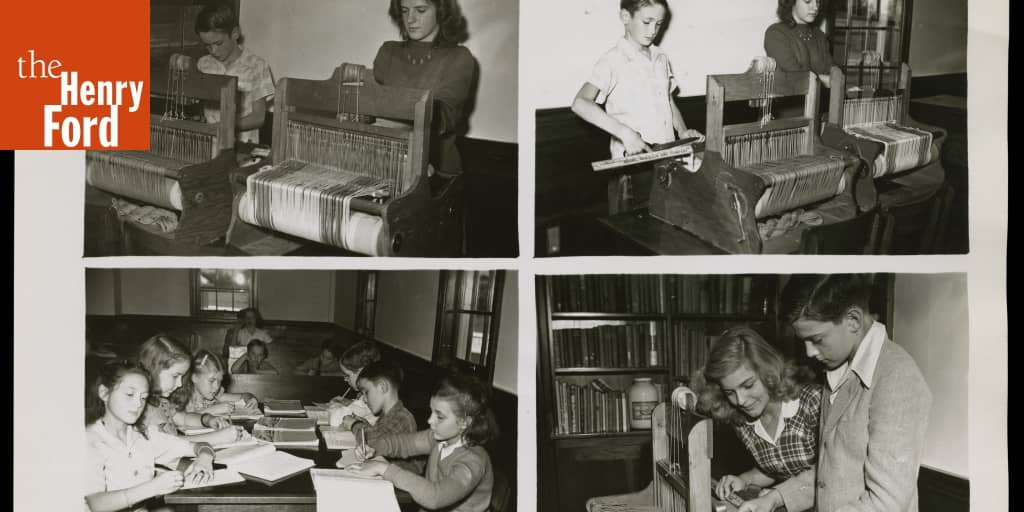 Schoolchildren in Classroom, Saline, Michigan, October 1945 - The Henry ...
