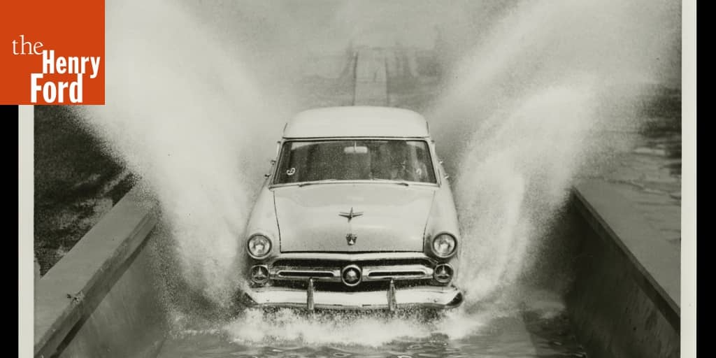 Automobile on Ford Test Track, Dearborn, Michigan, 1952 - The Henry Ford