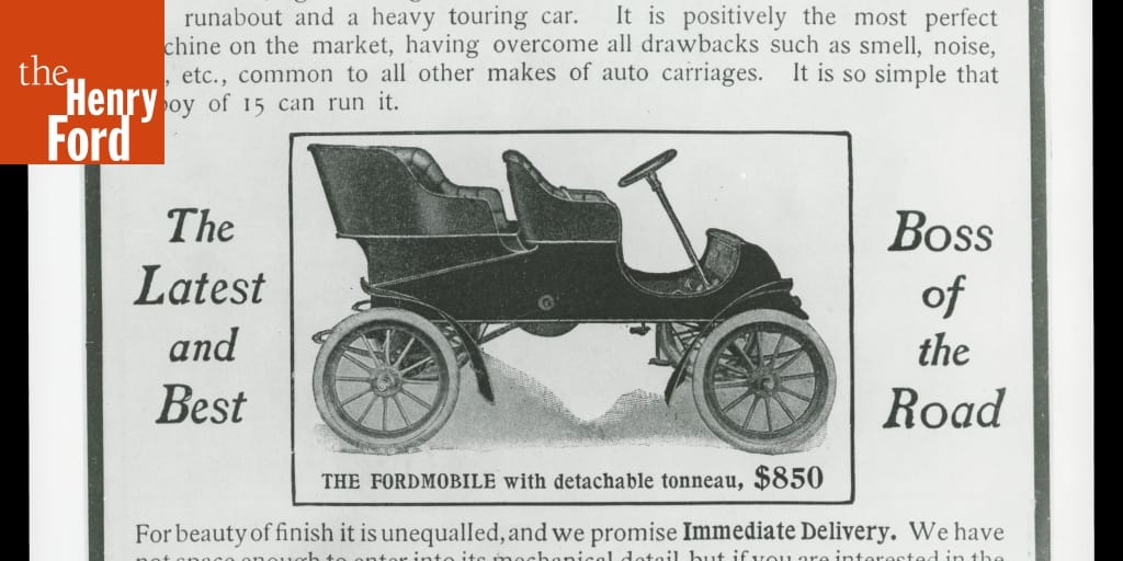 1904 Ford Model C Touring Car Advertisement from "Harper's Magazine ...