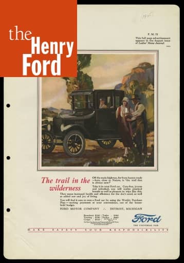 Ford Model T Advertisement, "The Trail in the Wilderness," 1925 - The ...