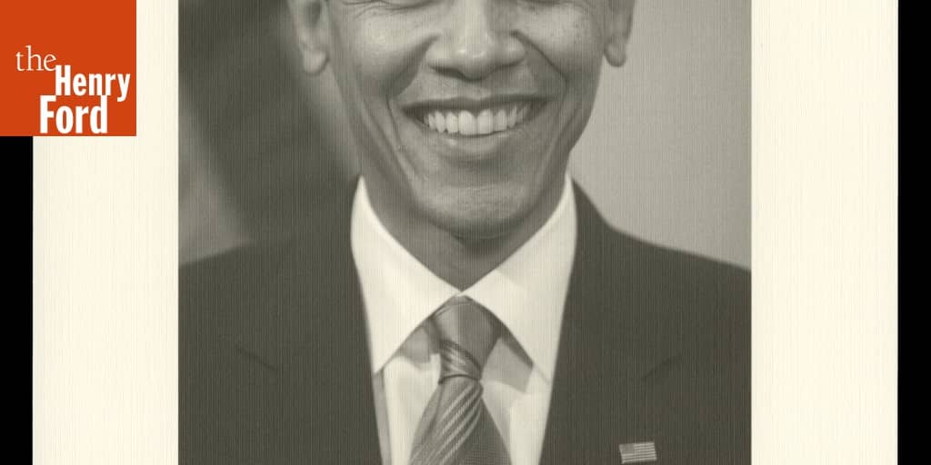 Portrait of Barack Obama, Enclosed with Inauguration Invitation, 2009 ...