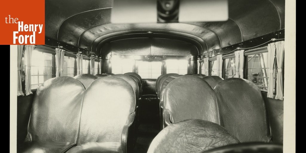 Interior of a 1931 Ford Model AA Passenger Bus - The Henry Ford