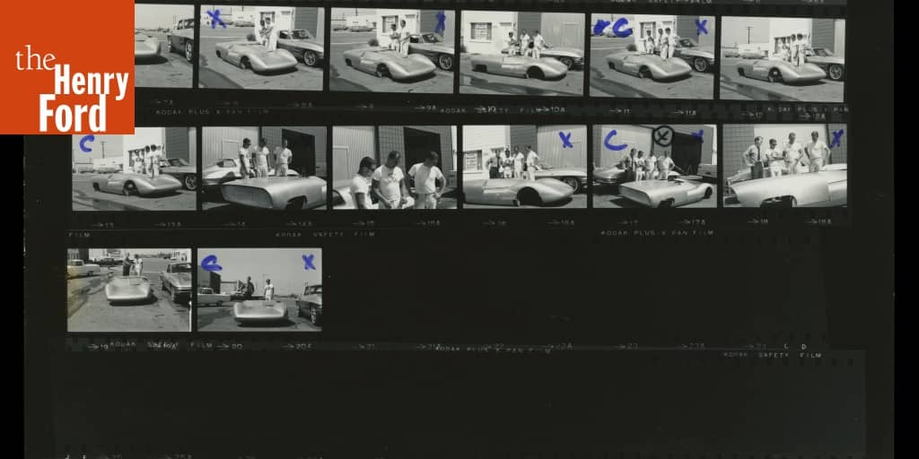 Contact Sheet, Lang-Cooper Race Car Body at Don Edmunds Shop, Santa Ana ...