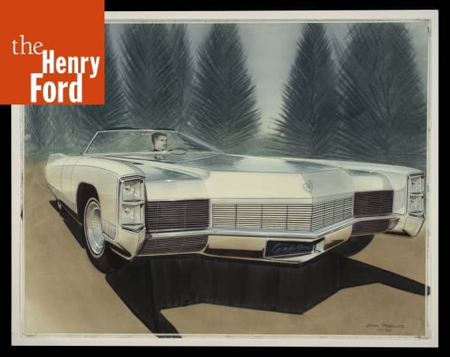 Rendering of Proposed Cadillac Design by John Perkins, October 1965 ...