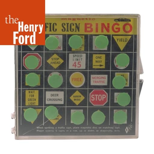 "Traffic Sign Bingo" Game, 1960-1970 - The Henry Ford