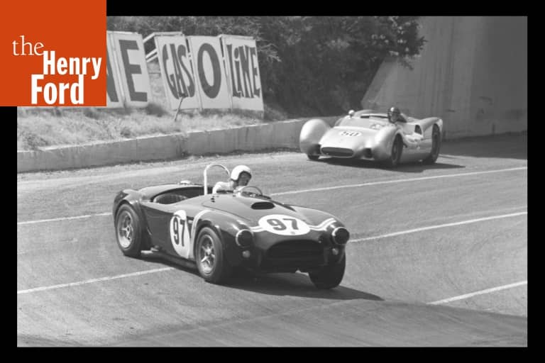 Dave MacDonald Driving Shelby Cobra and Ken Miles Driving Dolphin ...