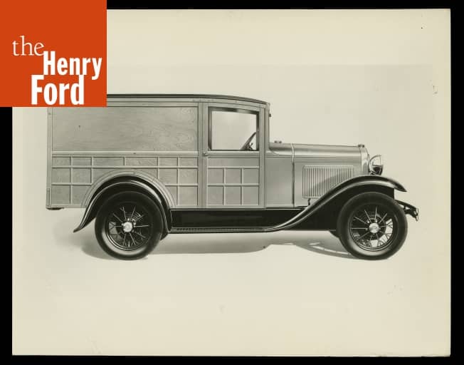 Ford Model A Station Wagon or Panel Delivery Truck with Natural Wood ...