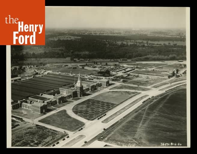Aerial View, Henry Ford Museum and Greenfield Village, August 1930 ...