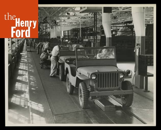 Ford GPW Military Jeeps on Assembly Line, Dallas, Texas, October 1944 ...
