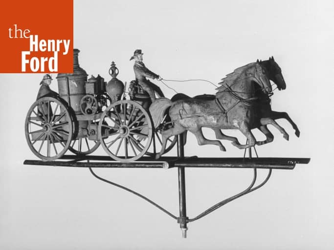 Horse-Drawn Fire Engine Weathervane, 1870-1885 - The Henry Ford