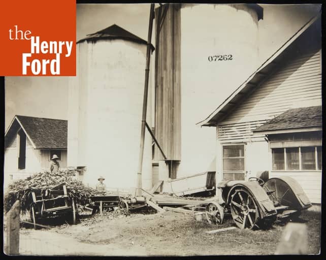 Fordson Tractor Attachment Loading Corn into Silo, 1926 - The Henry Ford