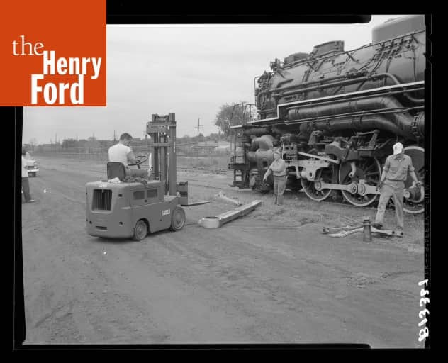 First Attempt to Move the "Allegheny" Locomotive into Henry Ford Museum ...