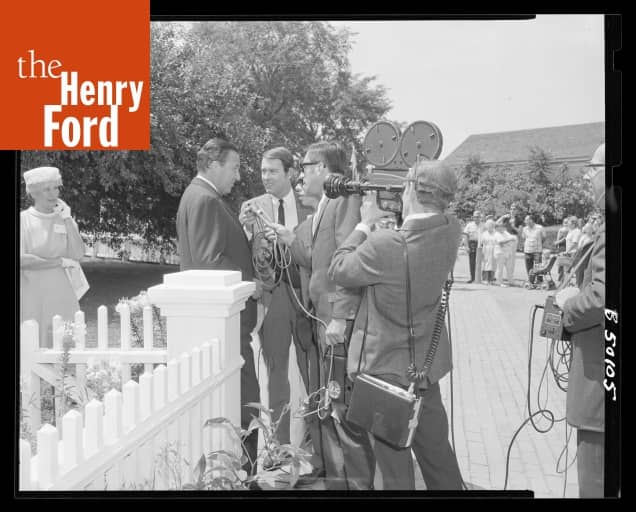 ABC/WXYZ-TV Interviewing Henry Ford II after the Henry Ford Postage ...