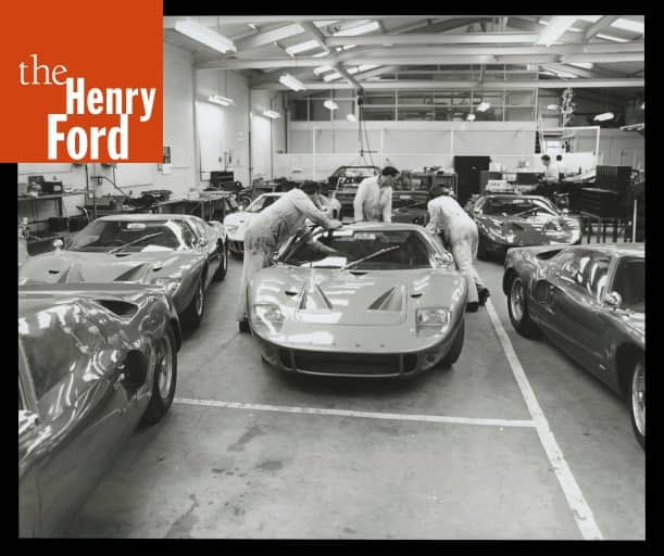 GT40 Production at the Ford Advanced Vehicles Facility in Slough, UK ...