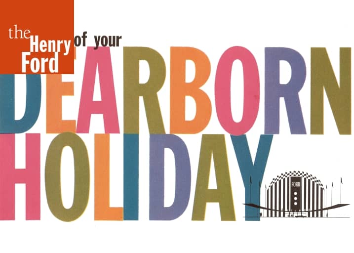 "Ford Rotunda Presents...a Glimpse of Your Dearborn Holiday," 1957 ...