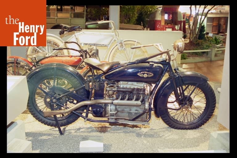 1928 Cleveland Motorcycle, on Exhibit in Henry Ford Museum, February ...