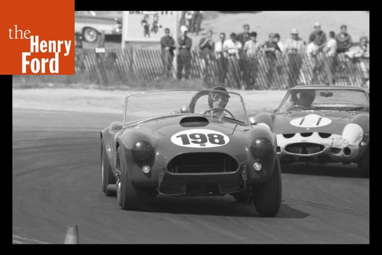 Shelby Cobra Driven by Ken Miles in the Laguna Seca Championship Road ...