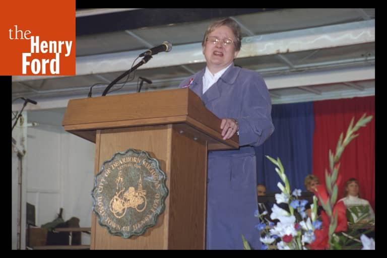 Rev. Nancy Frank Speaking at the "Peace and Unity" Candlelight Vigil at ...